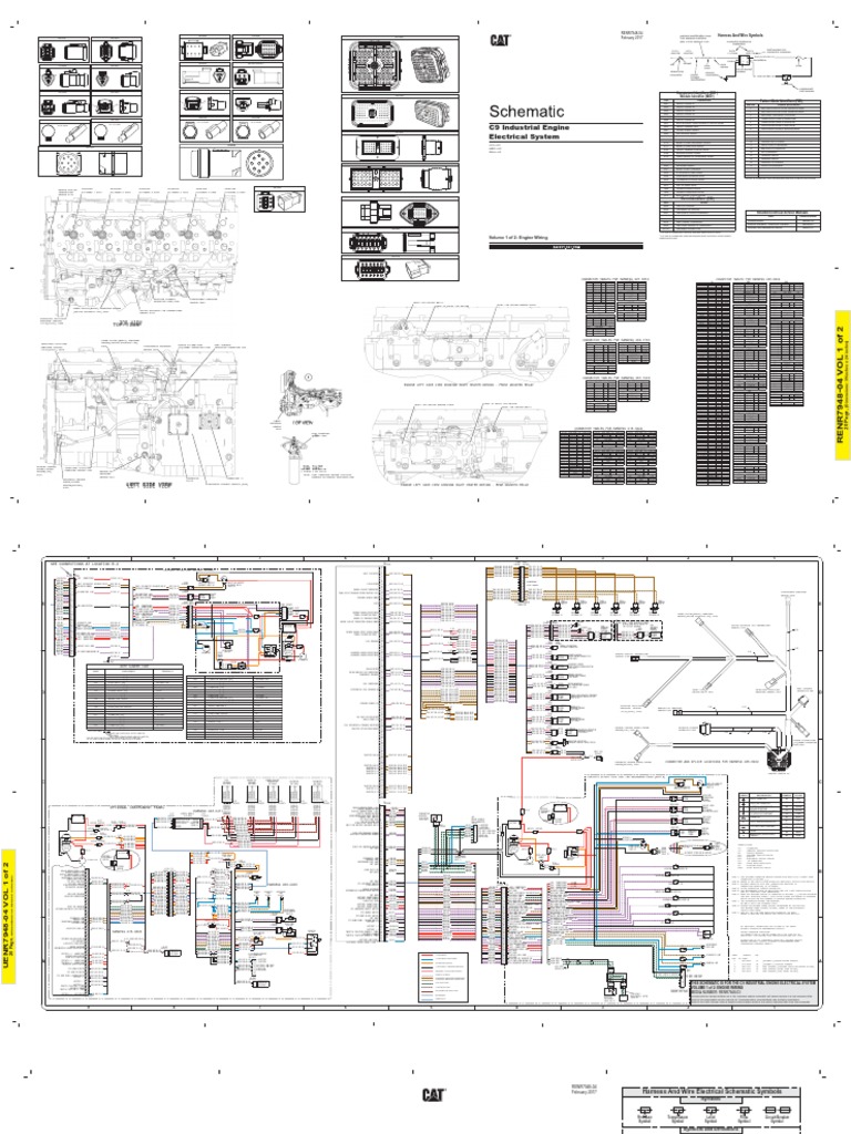 Electrical System C9 Industrial Engine: Top View | PDF | Electrical ...