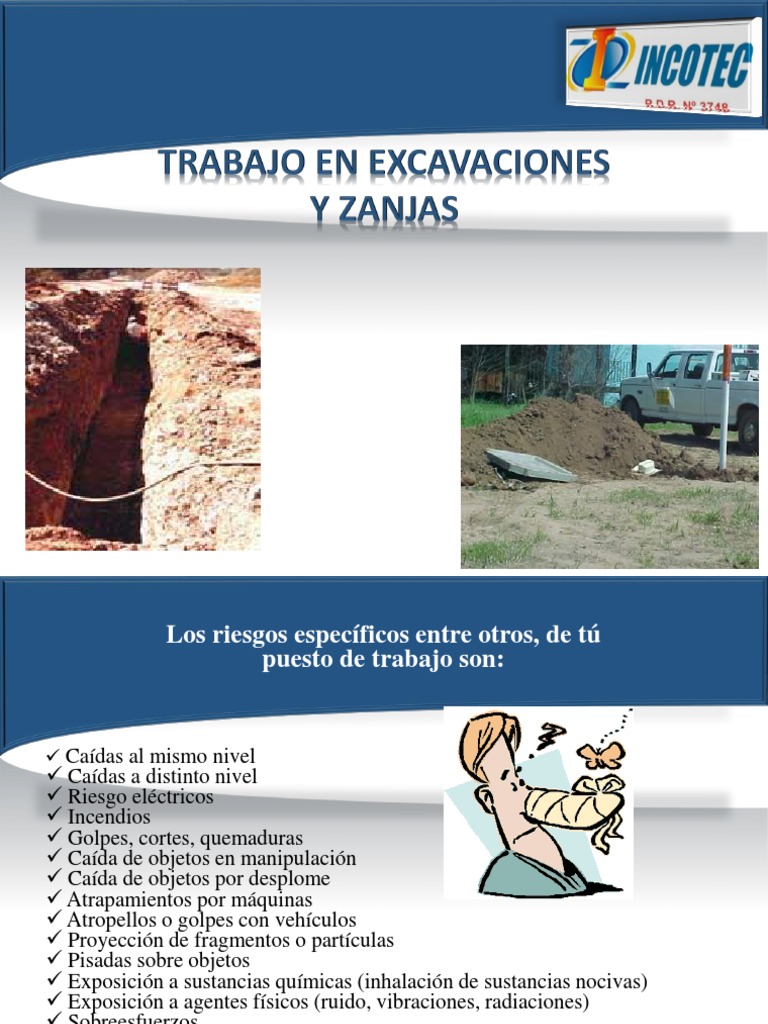 Trabajos en Excavaciones y Zanjas Incotec | PDF | Toxicidad ...
