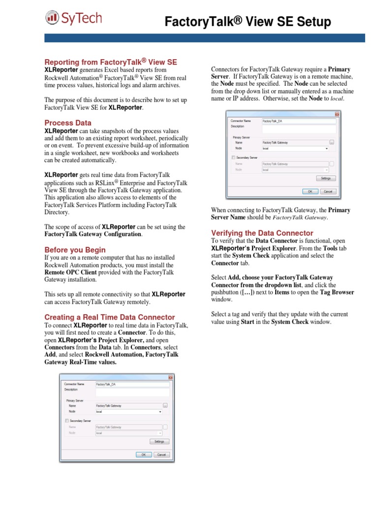 Technical Rockwell Automation FactoryTalk ViewSE | PDF | Databases ...