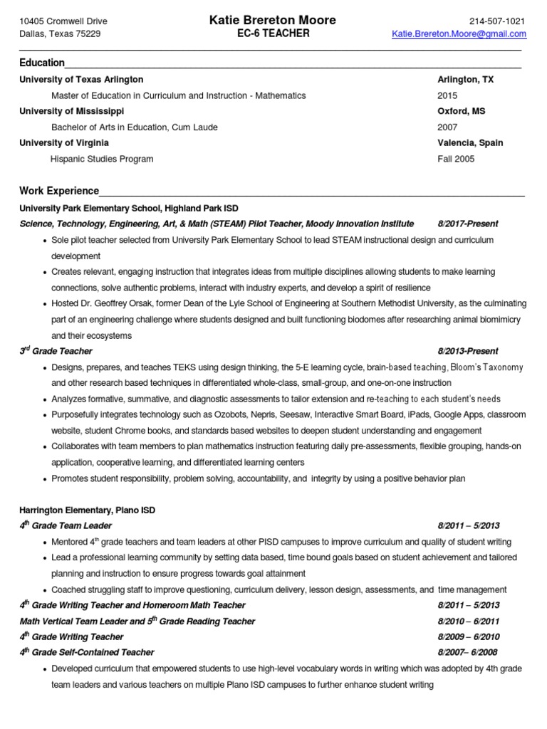 Esd Resume | PDF | Teachers | Curriculum