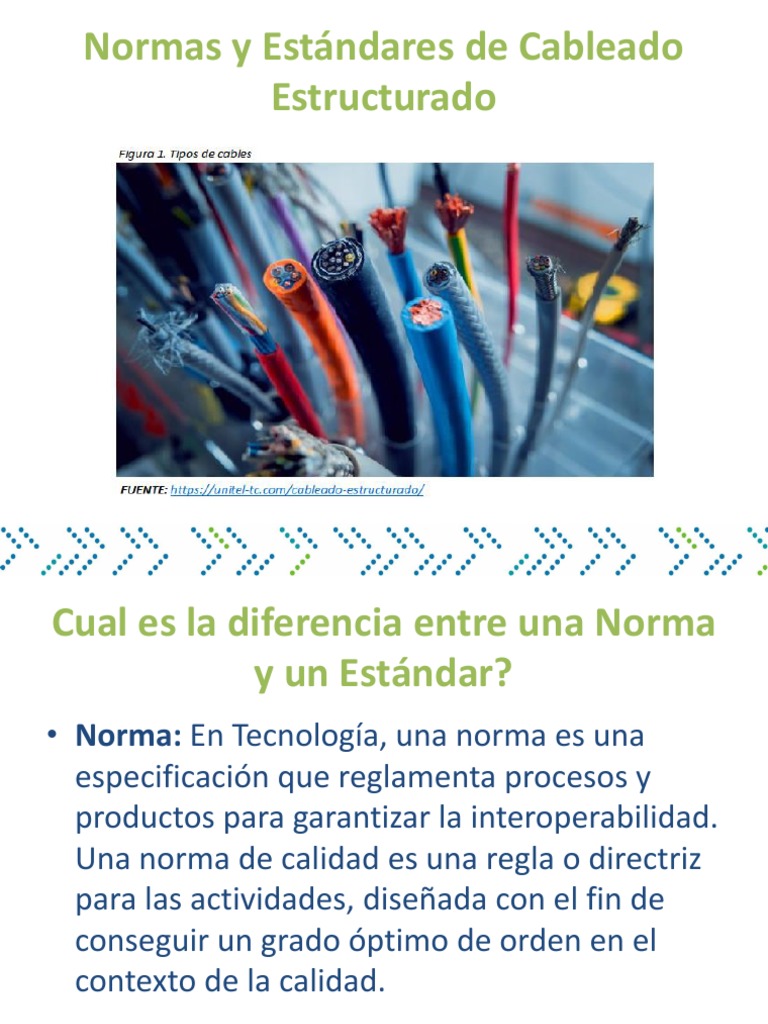 Normas y Estándares de Cableado Estructurado | PDF | Estandarización ...