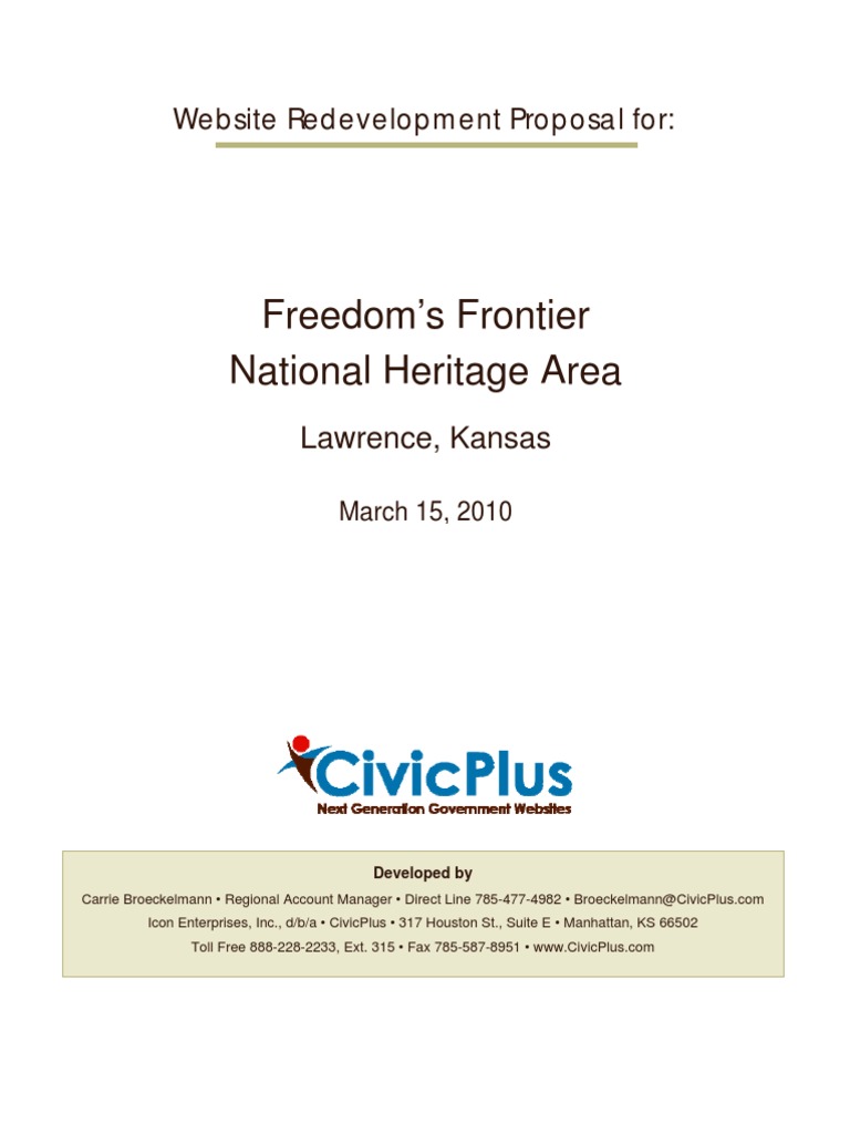 CivicPlus Proposal | PDF | Web Design | Websites