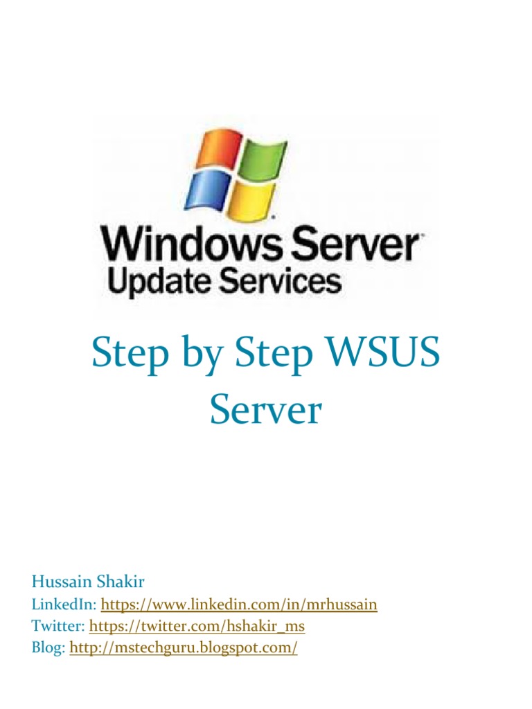 Step-by-Step WSUS Server Setup Guide | PDF | Microsoft Certified ...