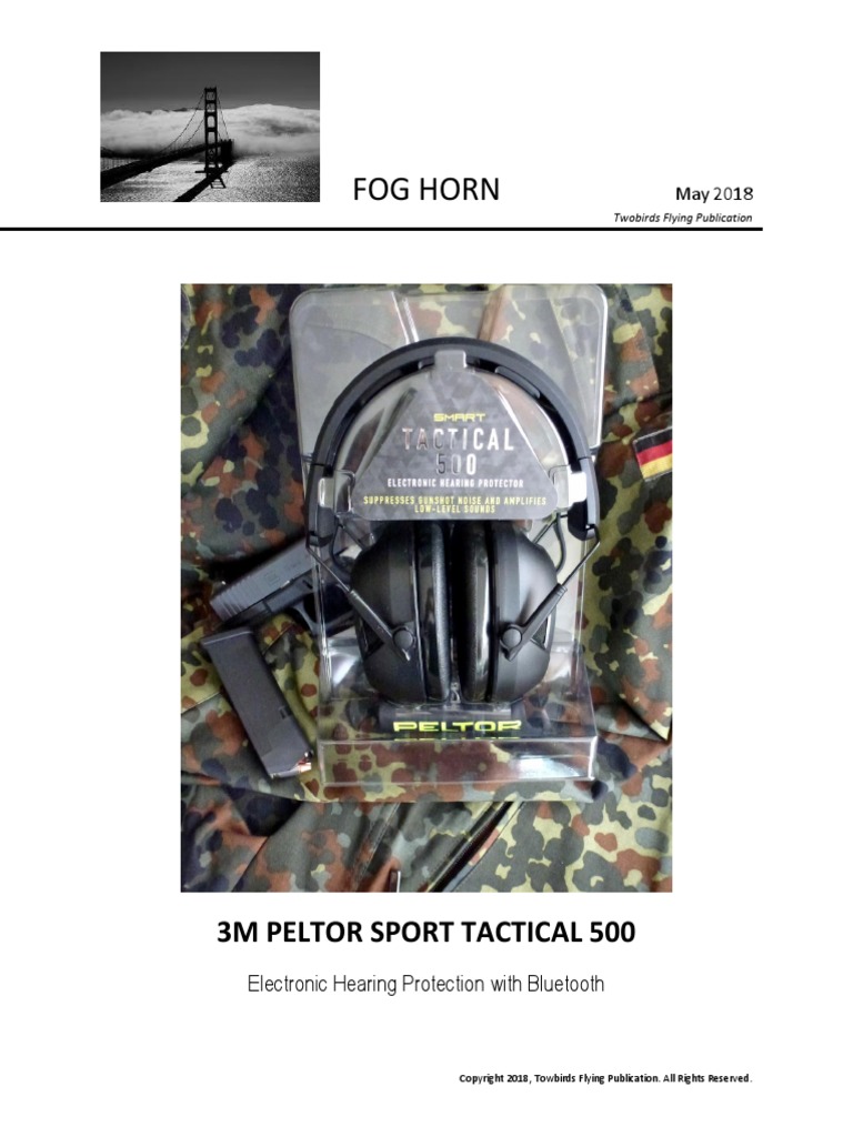 3M PELTOR SPORT TACTICAL 500 Hearing Protection | Download Free PDF ...