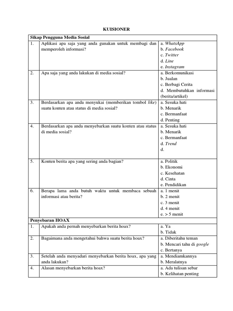 Penyebaran Hoax | PDF