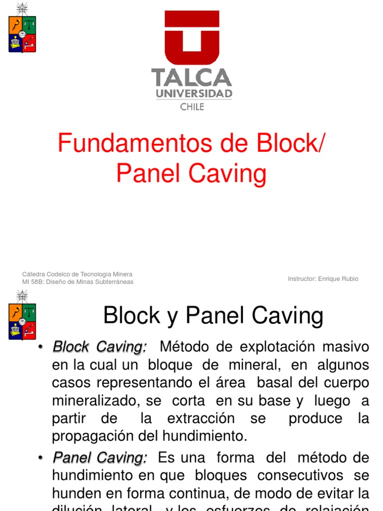 03-Principios - de - Block - Caving - Ingenieros Civiles de Mina ...