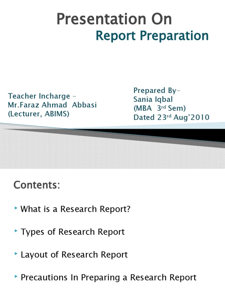 Research Report Preparation Guide | PDF | Algorithms | Combinatorics