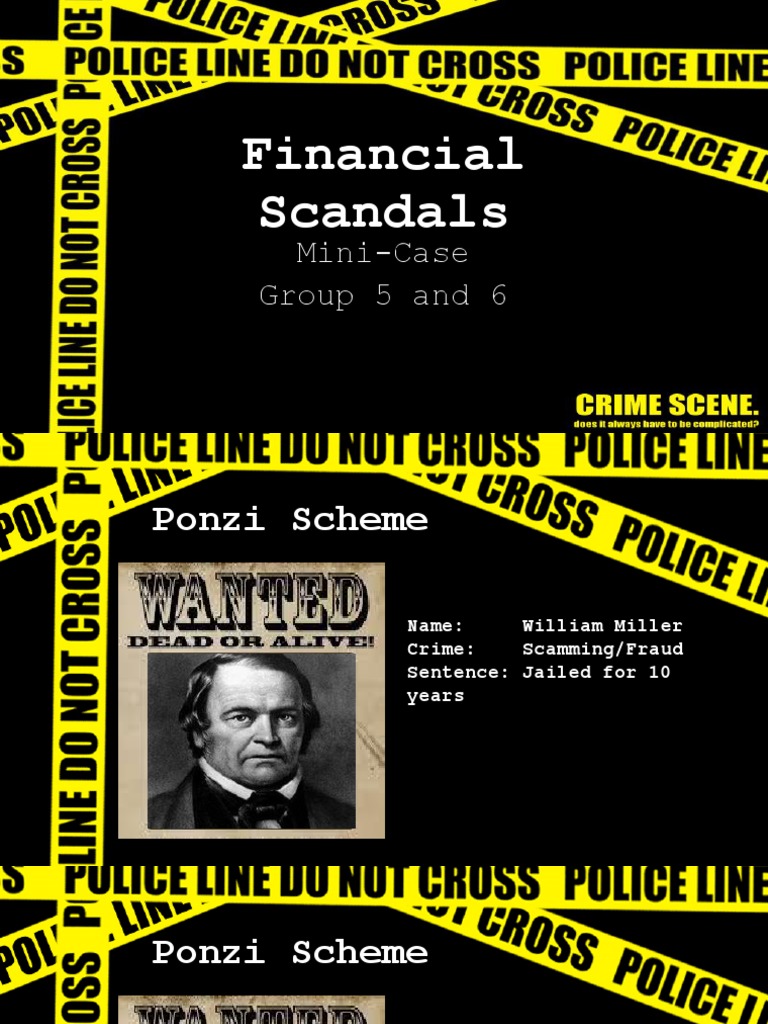 Financial Scandals | PDF | Bernard Madoff | Ponzi Scheme