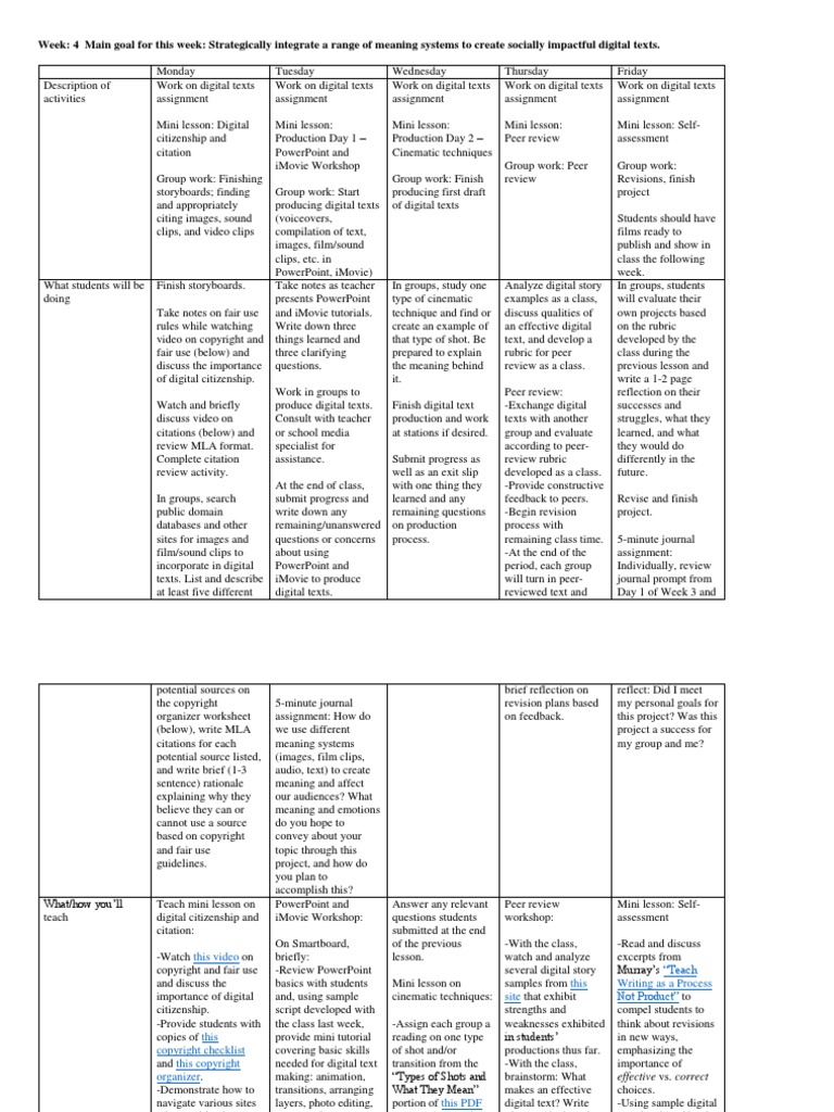 Week 4 Matrix | PDF | Rubric (Academic) | Fair Use Week 4 Matrix | PDF | Rubric (Academic) | Fair Use