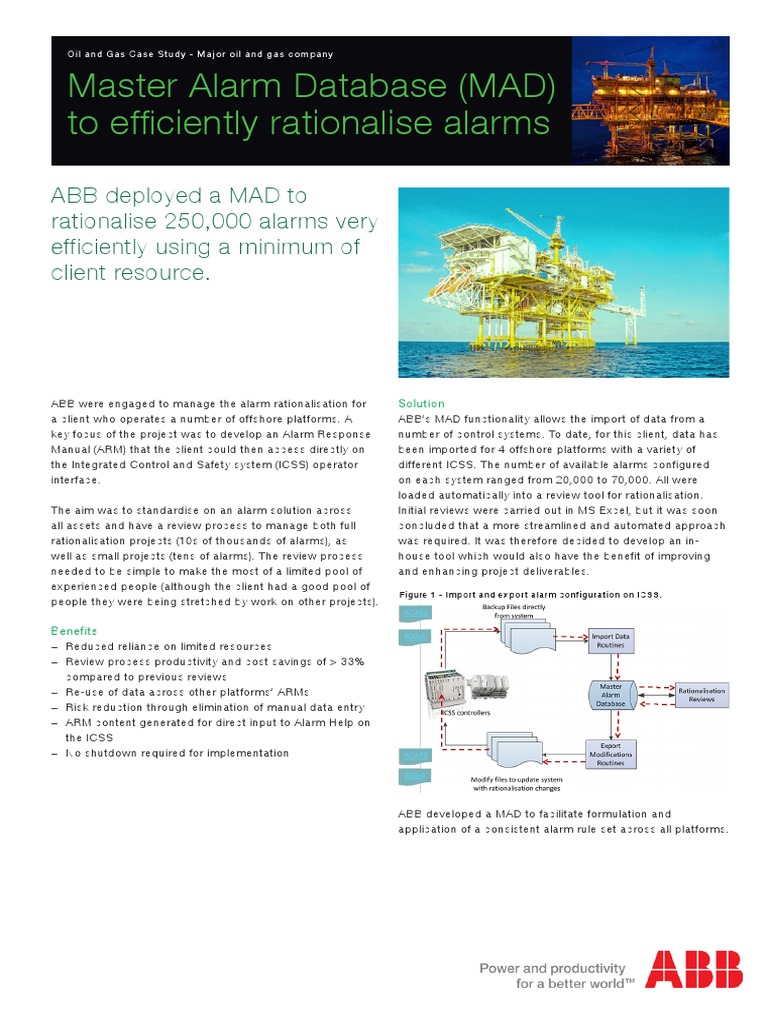Master Alarm Database To Efficiently Rationalise Alarms (CAS206a) | PDF ...