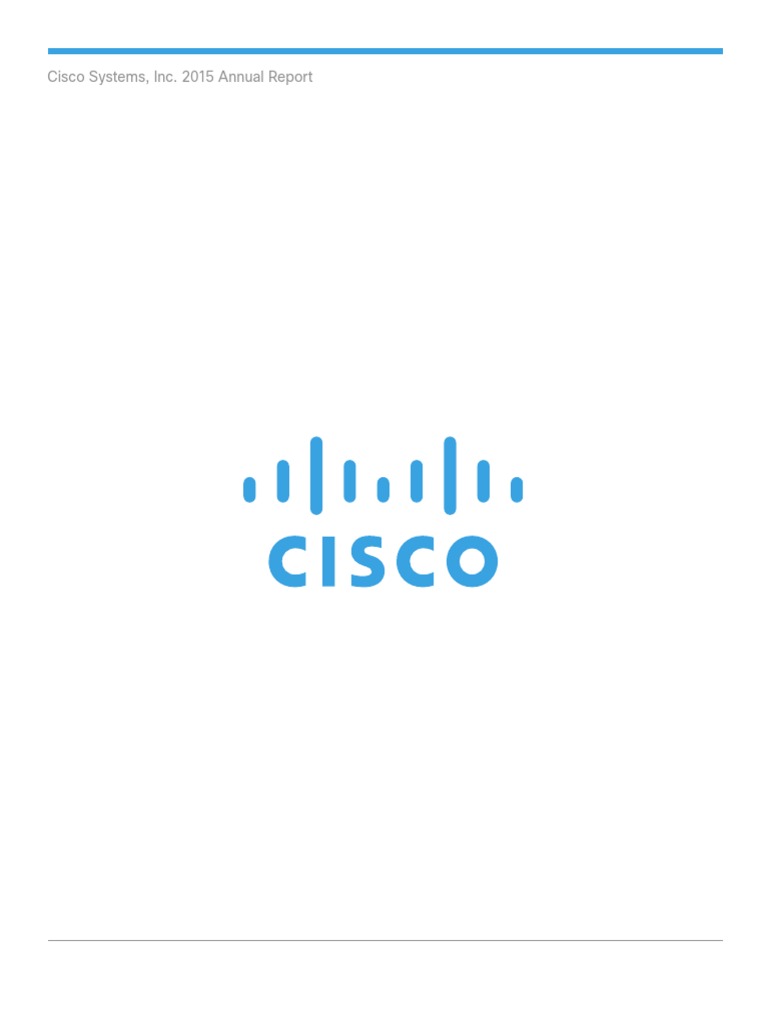 2015 Cisco Annual Report 2 | PDF | Cloud Computing | Cisco Systems
