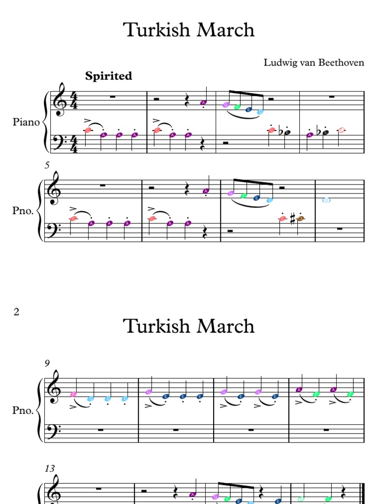 Ludwig van Beethoven's Turkish March | PDF