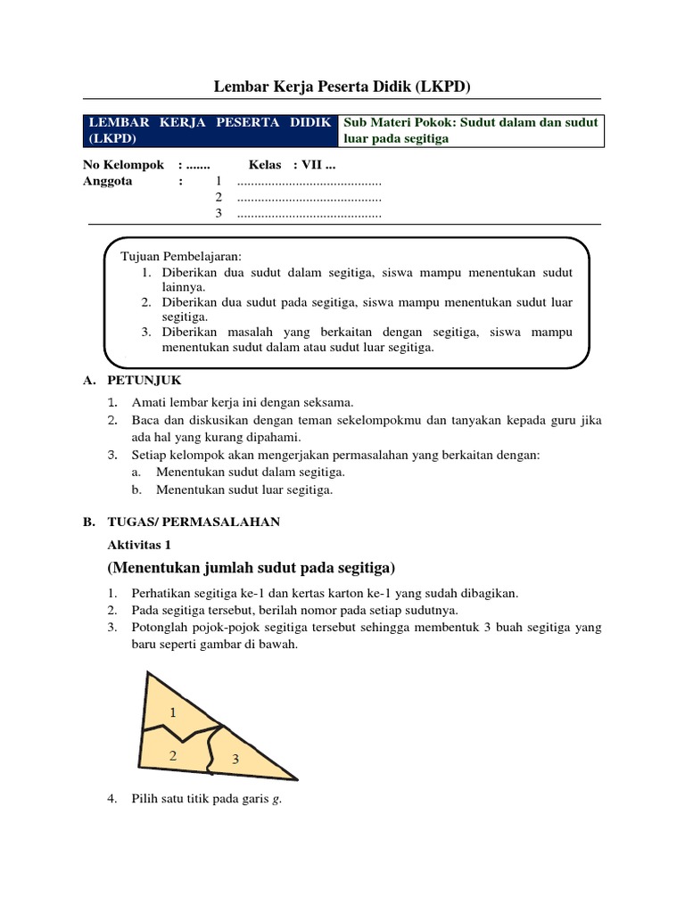 LKPD Segitiga | PDF