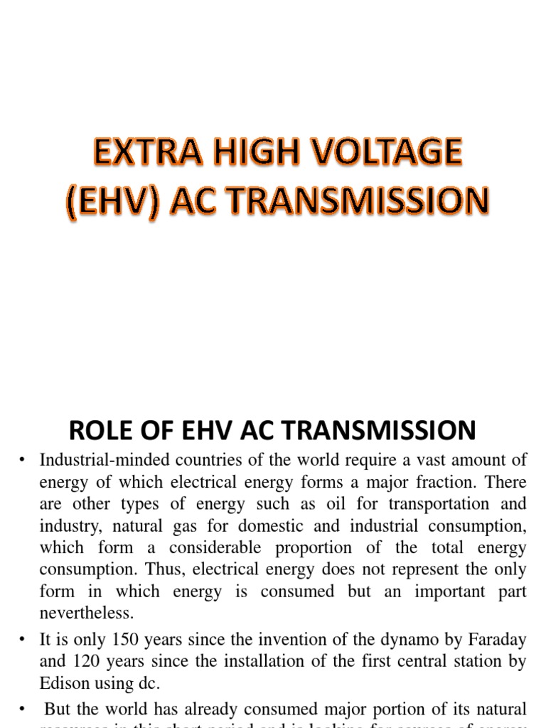 Ehvac Unit I | PDF | Electric Power Transmission | Magnetism