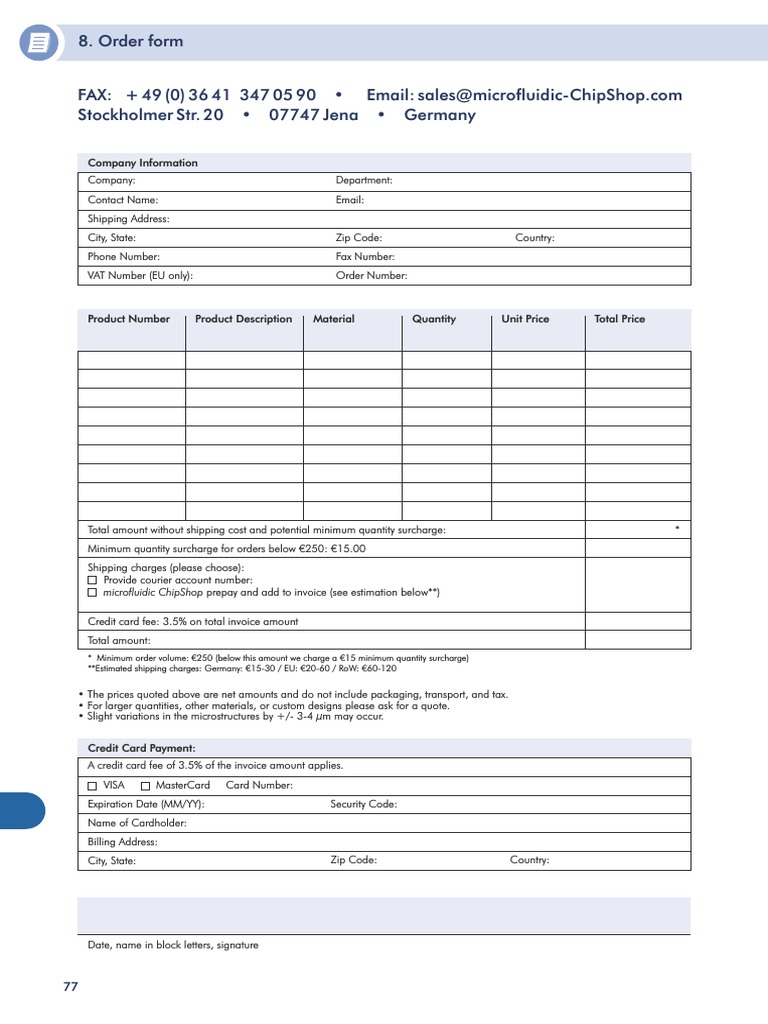 B2B Order and Pricing Details | PDF