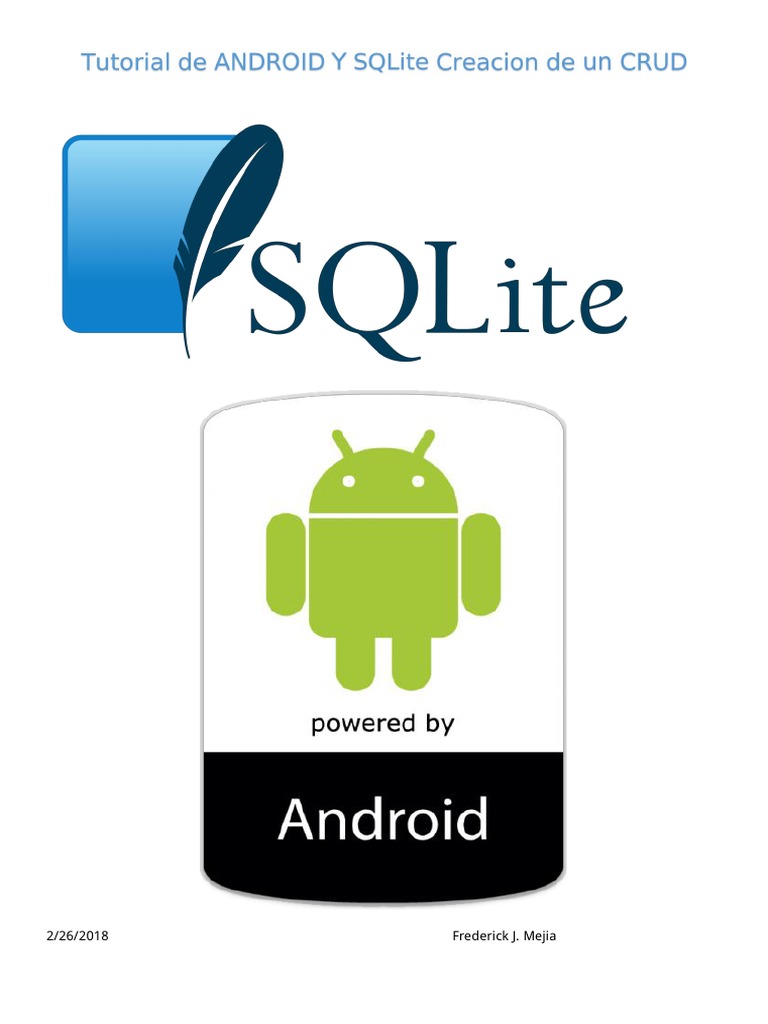Tutorial de ANDROID Y SQLite Creacion de Un CRUD | PDF | Desarrollo de ...