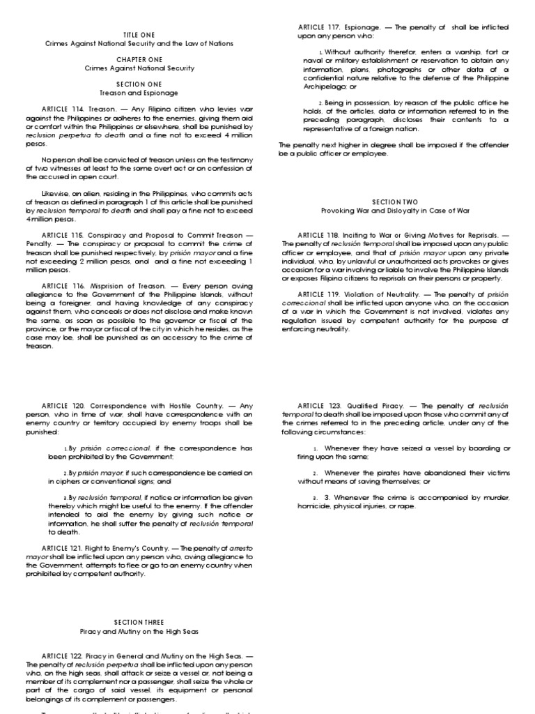 Reclusion Perpetua To Death and A Fine Not To Exceed 4 Million | PDF ...
