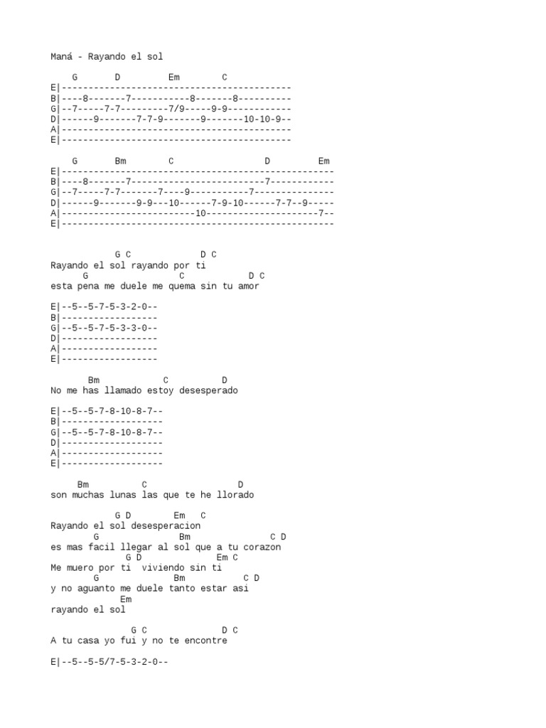 Rayando El Sol | PDF | Ocio