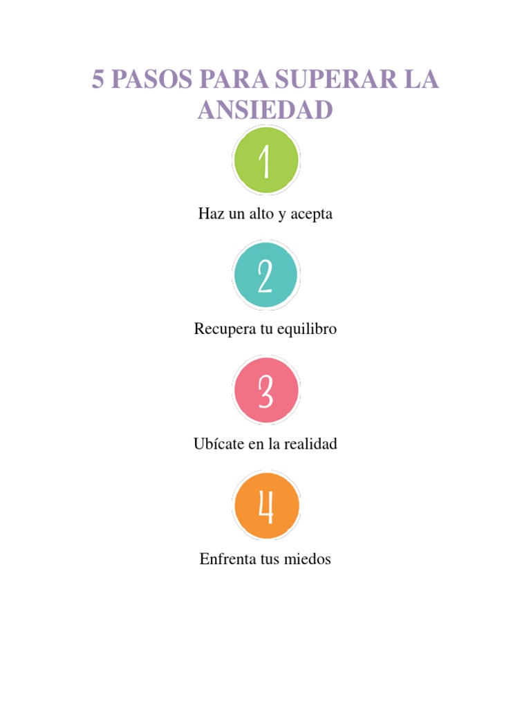 5 Pasos para Superar La Ansiedad | PDF | Ansiedad | Las emociones