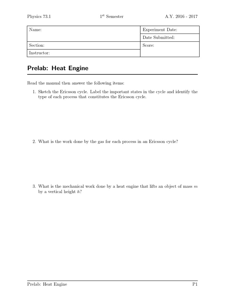 Heat Engine | PDF | Heat | Temperature