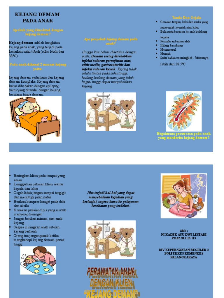Leaflet Kejang Demam Fix | PDF