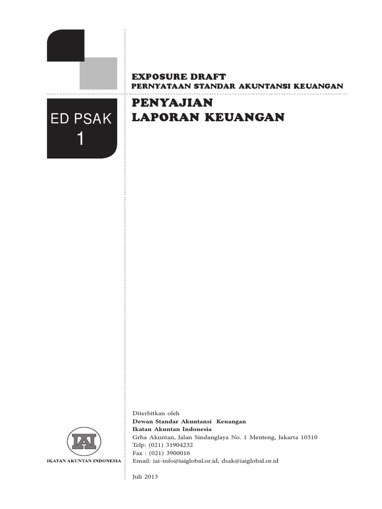 Psak 1 Revisi 2018 PDF | PDF