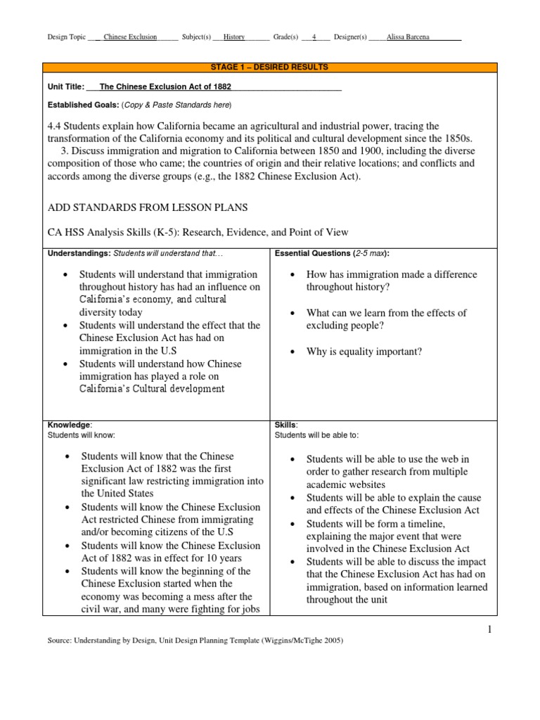 Task 1 | PDF | Immigration | Lesson Plan