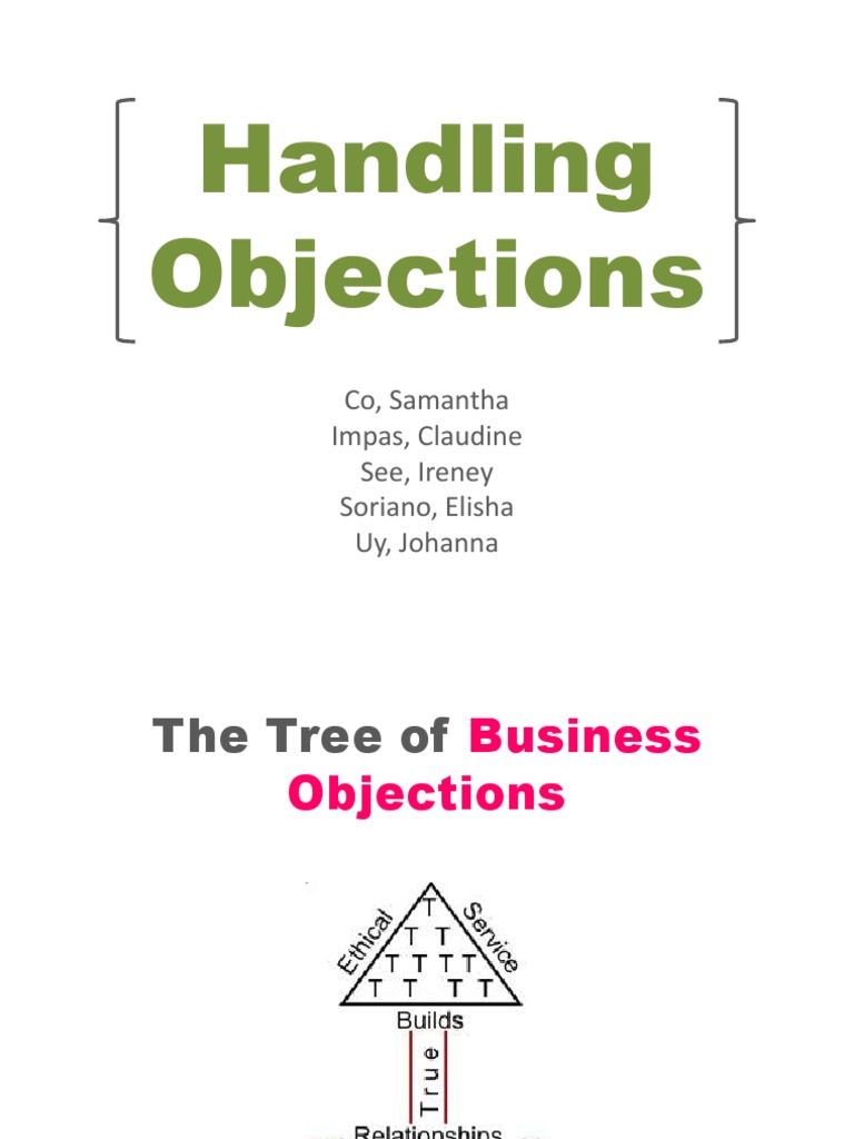 Handling Objections Download Free Pdf Prices Sales
