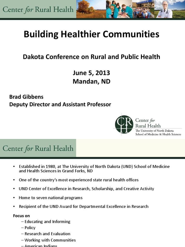 Building Healthier Rural Communities | PDF | Community | Preventive ...