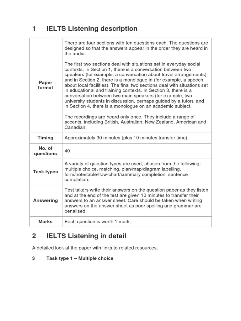 IELTS Task Description | PDF | International English Language Testing ...