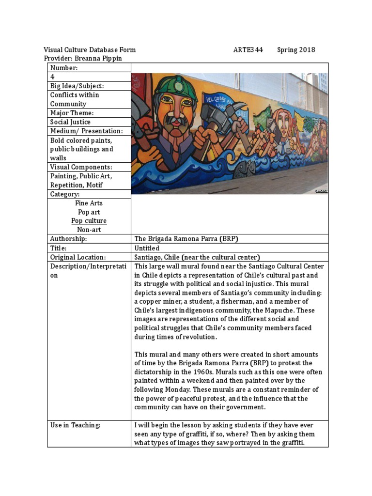 Pippin VCDB 4 Chilean BRP Murals | PDF | Mural | Chile