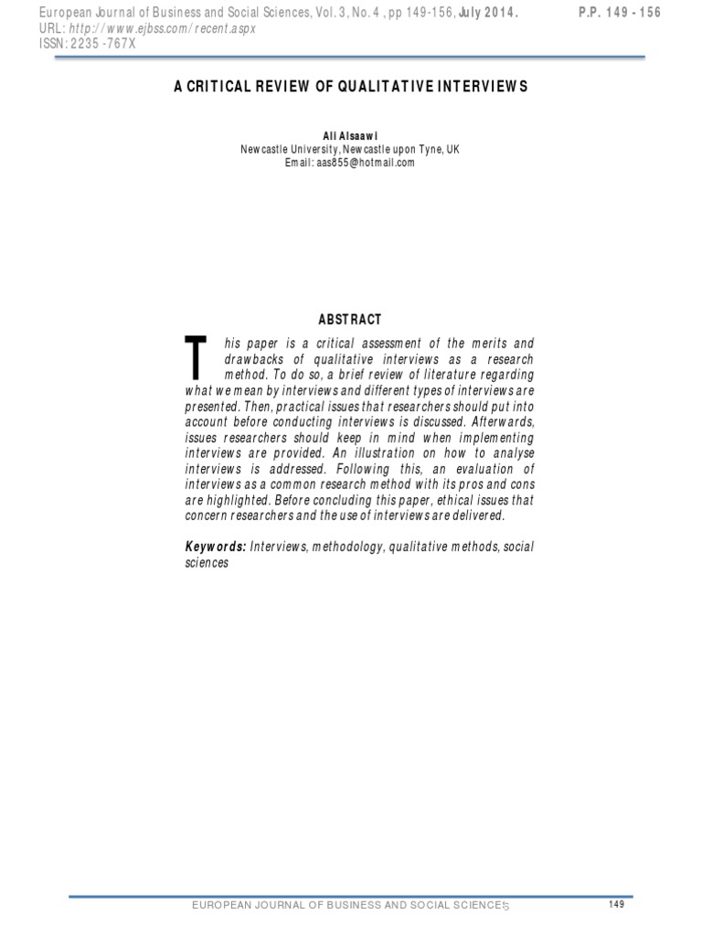 Qualitative Interview Insights | PDF | Interview | Qualitative Research