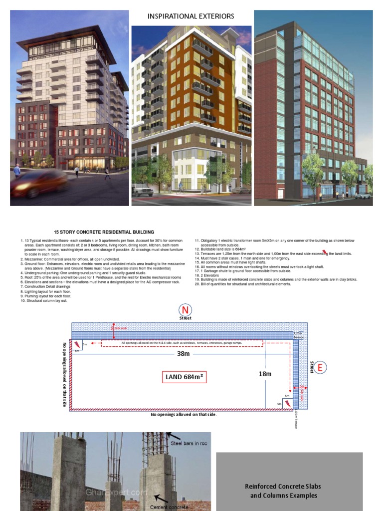 15 Story Building | PDF | Wall | Apartment