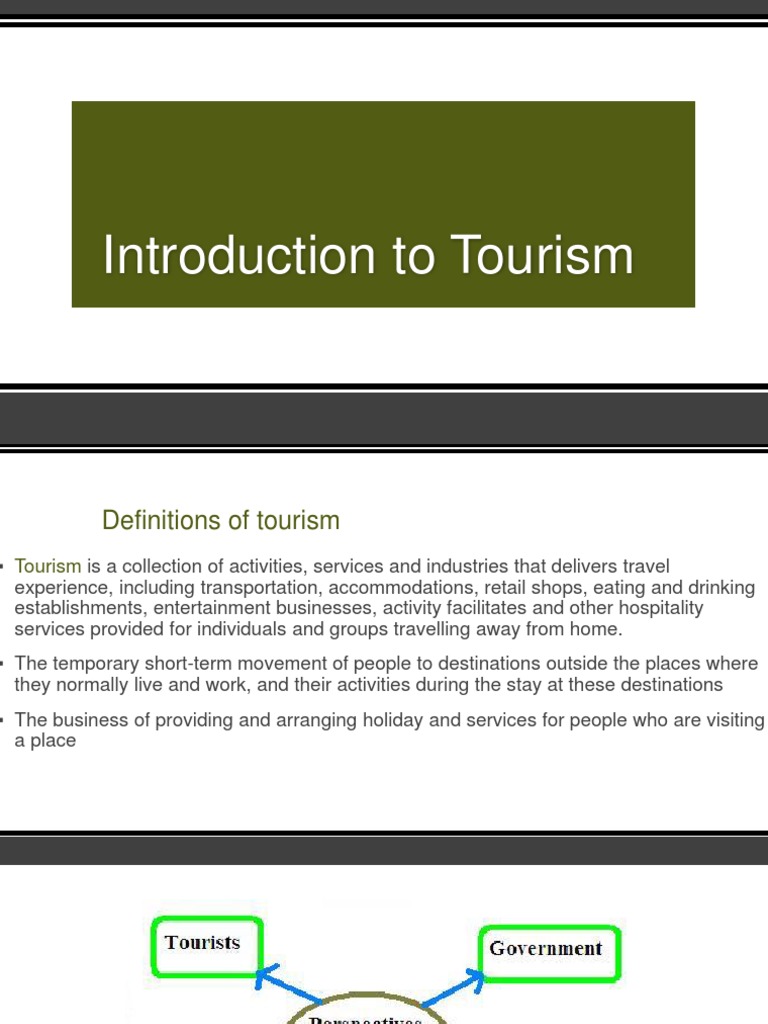 Overview of Tourism Concepts | PDF | Tourism | Economies