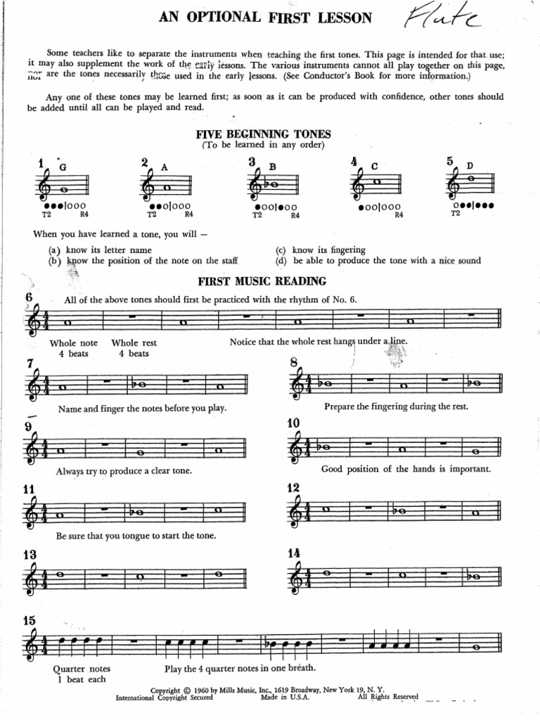 Band Fundamentals in Easy Steps - 001 Flute PDF | PDF
