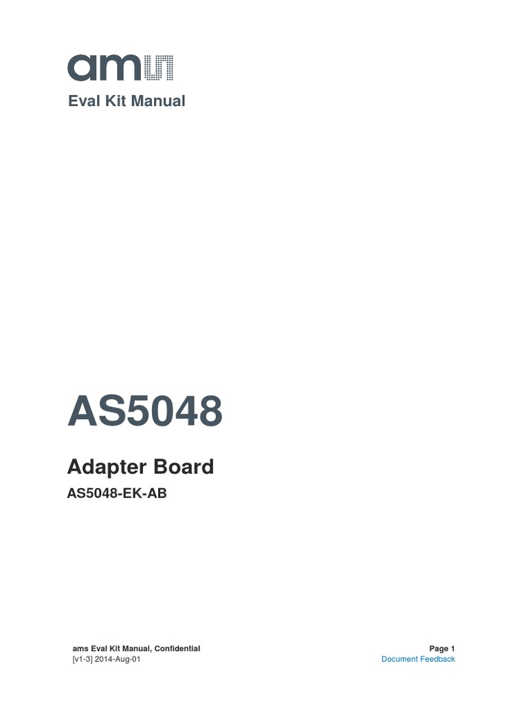 AS5048 Manual 1.4 | PDF | Microcontroller | Electronic Engineering