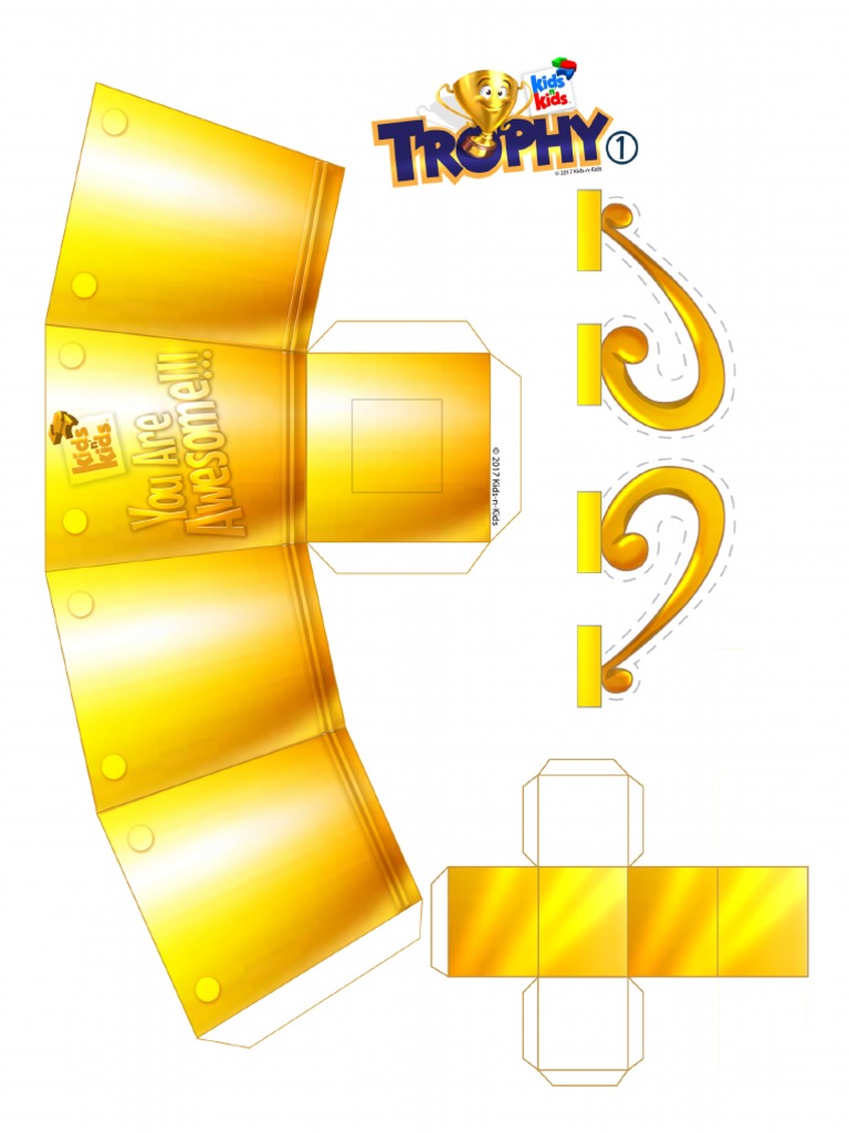 3 D Papercraft Trophy Cup | PDF