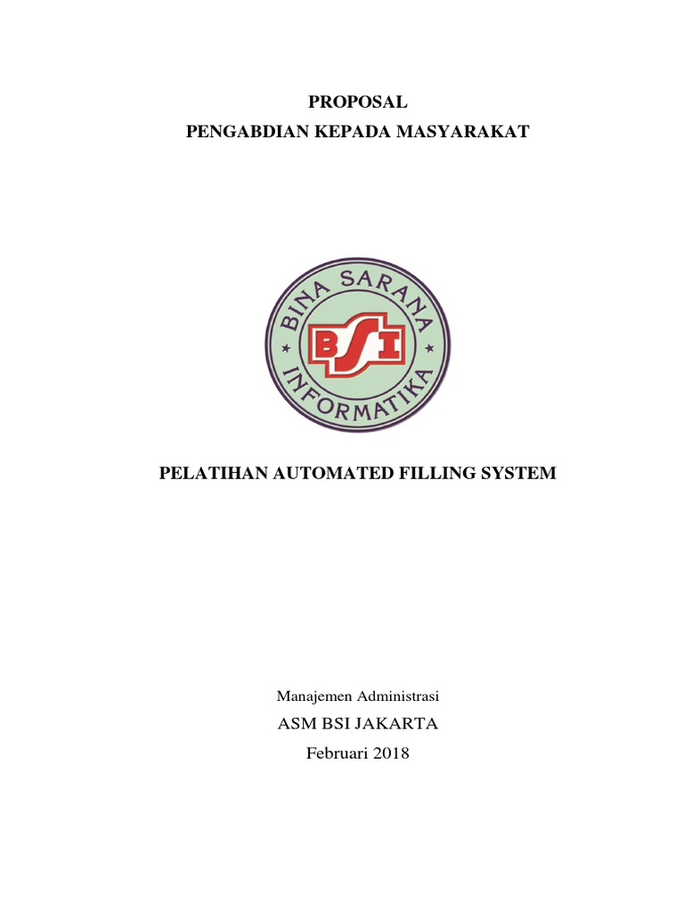 Contoh Proposal Pengabdian Masyarakat - CharacterBuilding | PDF