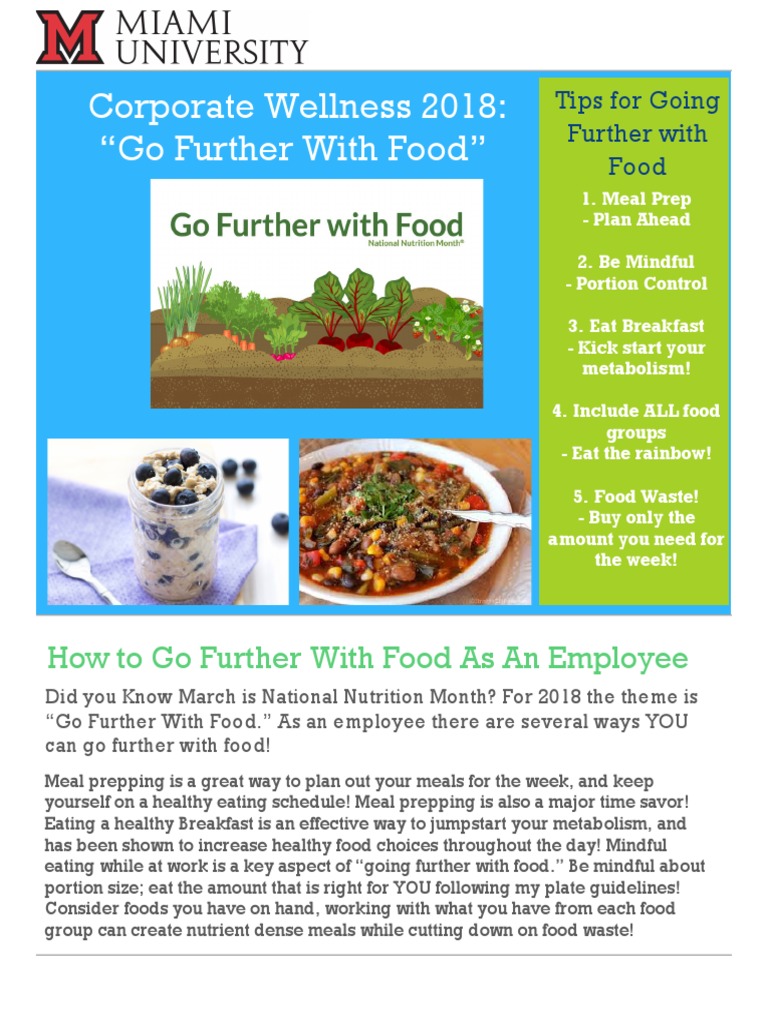 Corporate Wellness Flyer - 2018 | PDF | Pasta | Bean