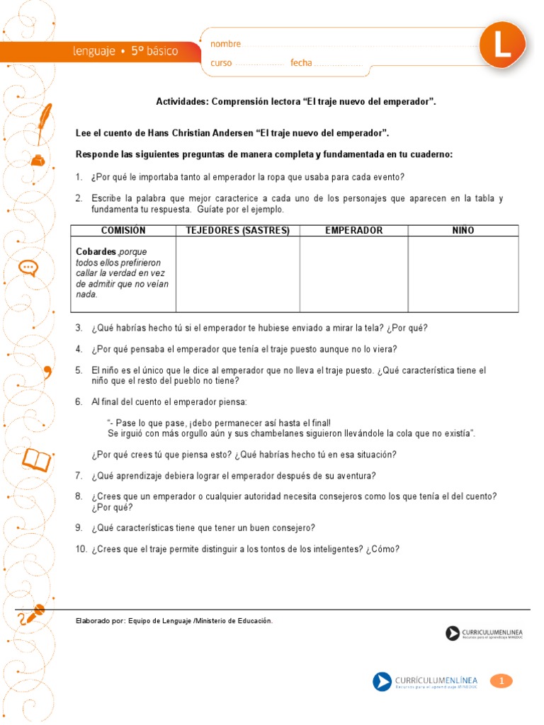 El Traje Nuevo Del Emperador | PDF