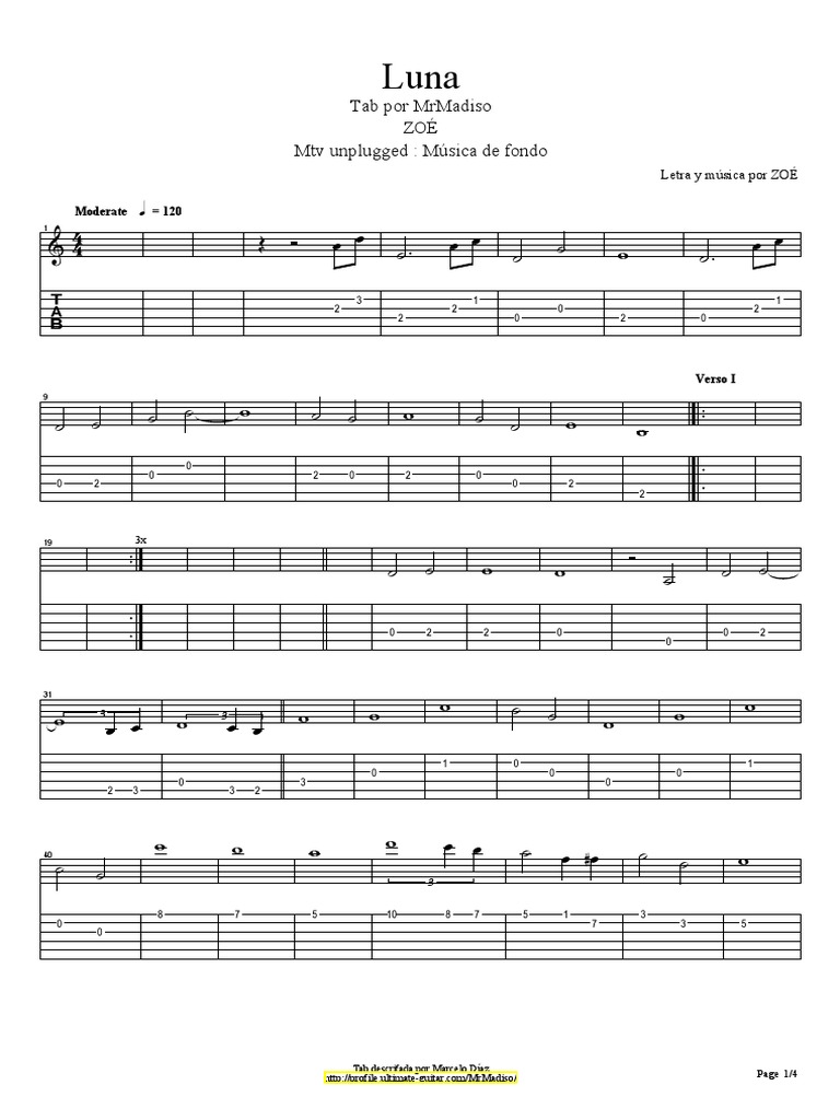 Zoe Partitura Luna Con Flauta | PDF | Entretenimento (Geral)
