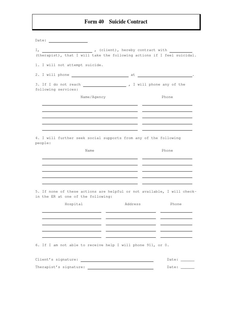 Safety Contract | PDF