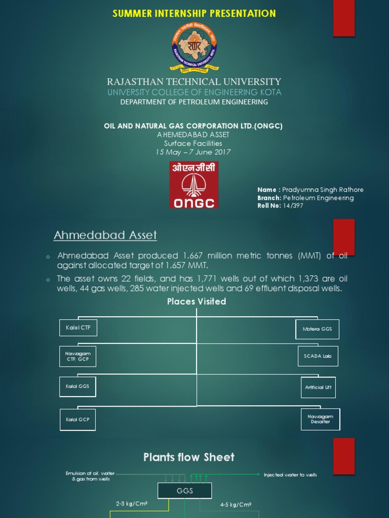 Training ONGC | PDF | Scada | Gas Technologies