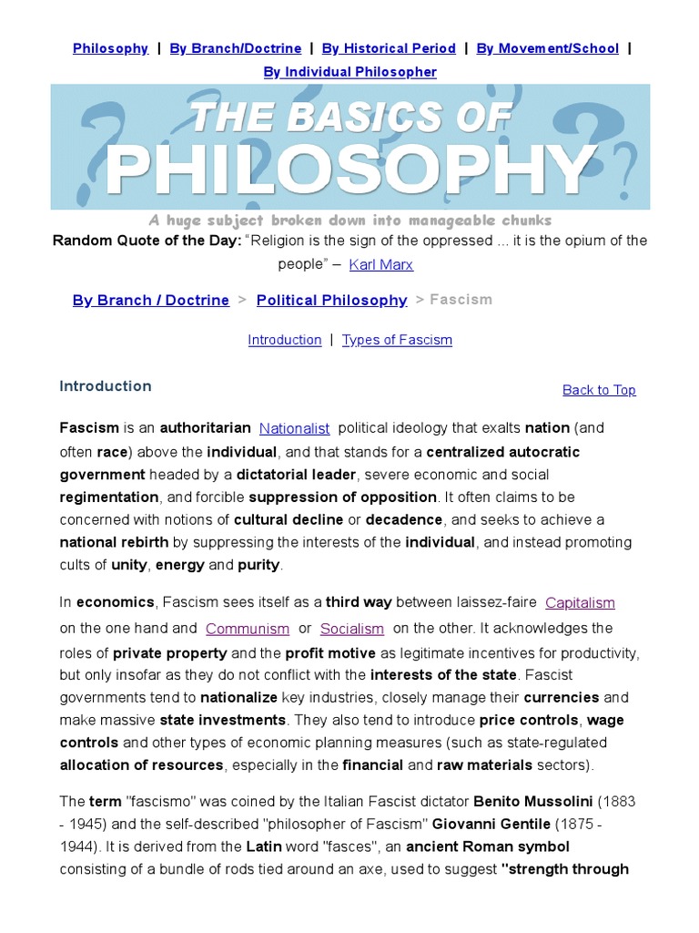 A Huge Subject Broken Down Into Manageable Chunks: by Branch / Doctrine ...