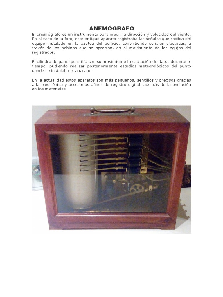 ANEMÓGRAFO | Termómetro | Meteorología | Prueba gratuita de 30 días ...