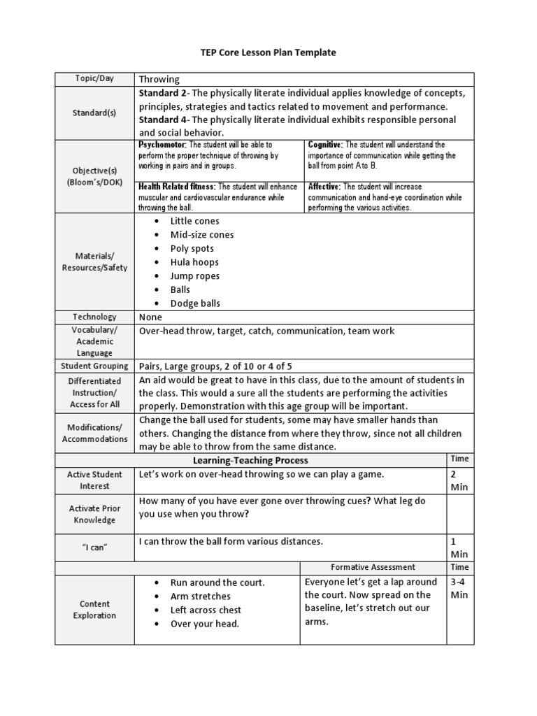 1st Grade Lesson Plan | PDF | Lesson Plan | Neuropsychological Assessment