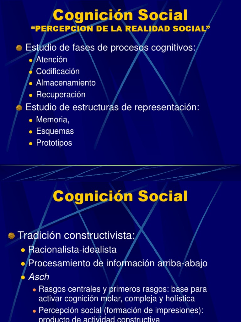 Fundamentos de la Cognición Social | PDF | Memoria | Percepción