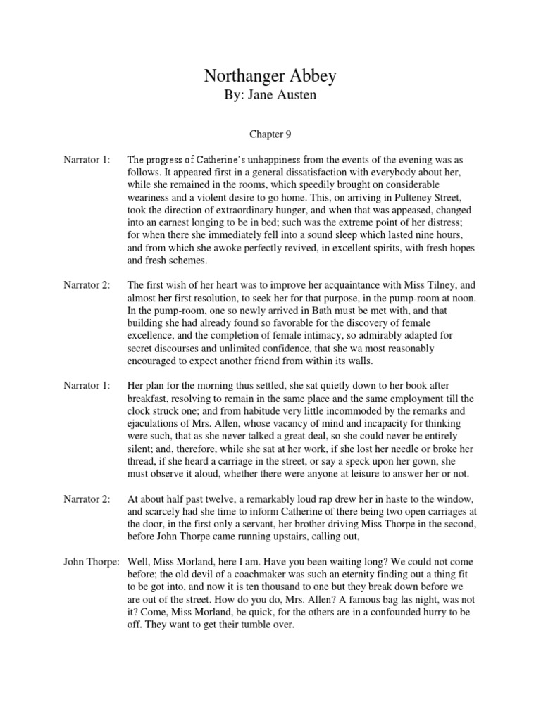 Northanger Abbey | Download Free PDF | Northanger Abbey