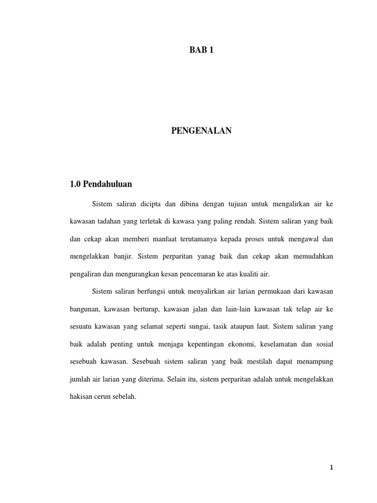 Sistem Perparitan dan Saliran Efektif | PDF