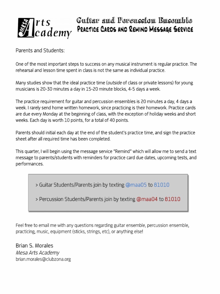 Practice Card Example | PDF